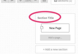 Sections e.g. Footer - WriteMaps